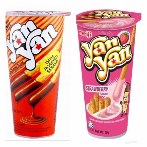 Jual Meiji Yan Yan 40G|Biscuit stick Chocolate Strawberry|nyamnyam ...