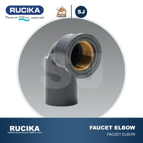 Jual Rucika faucet elbow metal 1/2" X 3/4" AW knee drat dalam kuningan - Kota Medan - SJ WARNA ...