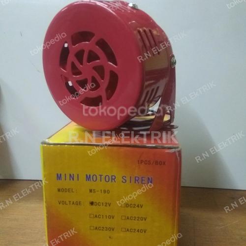 Jual Baby Mini Sirine Siren Alarm MS190 MS-190 12 V DC Sirene Motor ...