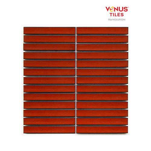 Jual Venus Mosaico | Pottery Striped Concave Terracotta Glossy - Kota ...