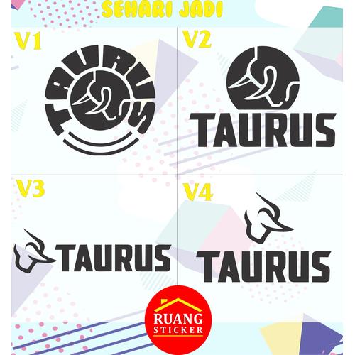Jual STIKER DECAL HOLOGRAM MOBIL TAURUS LOGO VINYL STICKER - Kota ...