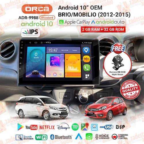 Jual Head Unit TV Android 10″ inch OEM Honda BRIO/MOBILIO Gen 1 ORCA ...