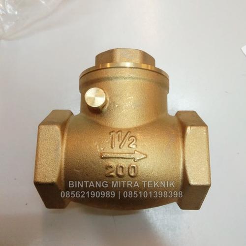 Jual CHECK VALVE KUNINGAN ONDA 1 1/2" / SWING CHECK VALVE ONDA - Kota ...