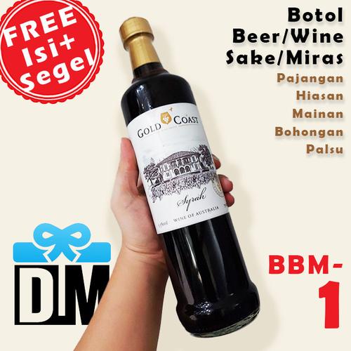 Jual Botol Wine Tinggi Beer Miras Bir Bekas Pajangan Bohongan Mainan ...