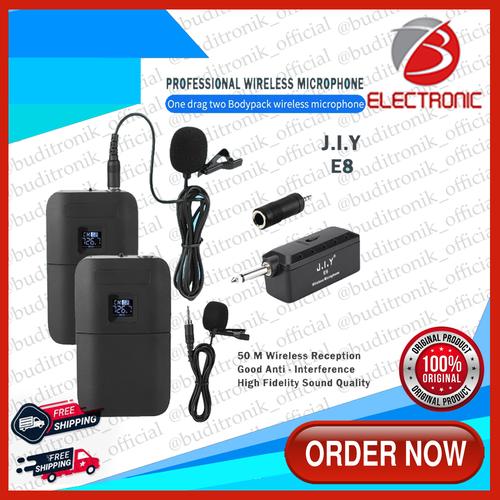 Jual Original Microphone Jepit / Mic Jepit JIY Dual Jepit UHF Charging ...