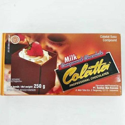 Jual Colatta Milk Chocolate Compound 250 gr / Coklat Masak Colata ...
