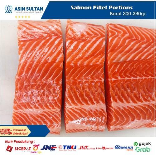Jual Fillet Salmon Portions Fresh Segar 1 kg cut @200 (Bisa Untuk ...