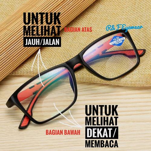Promo Kacamata Baca Double Fokus Jauh Dan Dekat Frame Model Sports ...