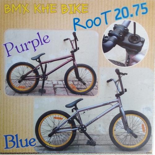 Jual Sepeda BMX Freestyle Fullbike KHE Root size 20.75 - Purple & Blue ...