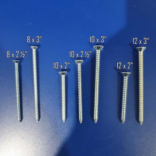 Jual BAUT SKRUP SEKRUP KEPALA RATA TAPPING SCREW UKURAN 8-12 x 2-3 ...