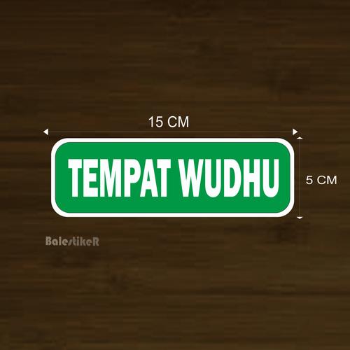Jual stiker TEMPAT WUDHU sticker - Kota Cimahi - Balestiker | Tokopedia