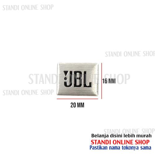 Jual Emblem Aluminium Sticker Decals 3D Logo JBL Silver Audio Speaker ...