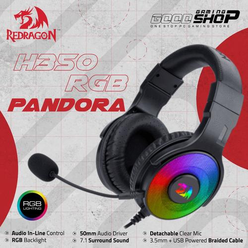 Jual Redragon PANDORA H350 RGB 7.1 Surround USB RGB - Gaming Headset ...