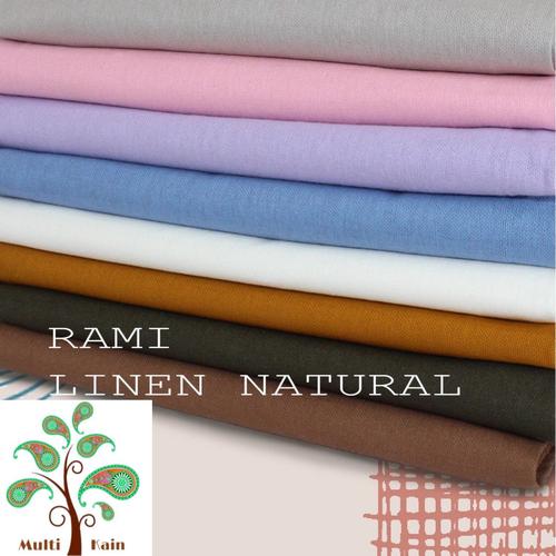 Promo Bahan Multi Kain rami linen merk NATURAL katun cotton eceran per ...