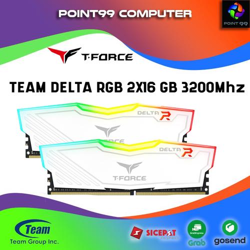 Jual Team Memory Delta Tforce RGB 2x16GB PC 3200Mhz DDR4 - Putih - Kota ...