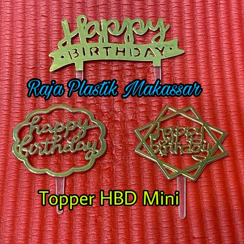 Jual Topper HBD / Hiasan Kue HBD / Topper Happy Birthday Kecil - Kota ...