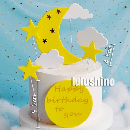 Jual Topper Bulan star set Topper kue cake topper star set - Jakarta ...