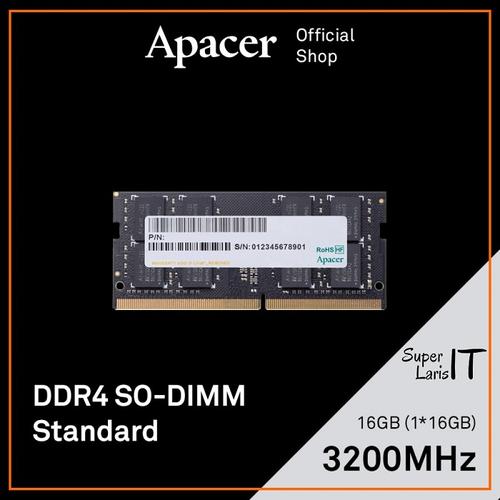 Promo Memory Ram Laptop Apacer 16GB DDR4 3200 MHz So Dimm Sodim Cicil 0 ...
