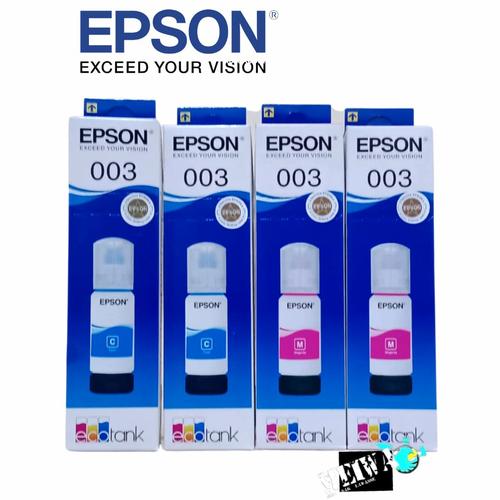 Jual Tinta Epson 003 ink Printer L 1110 L3110 L3150 varian Cyan - Biru ...