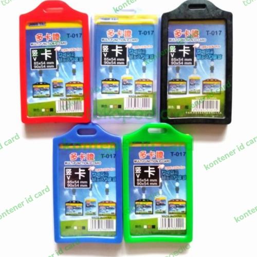Jual Id Card Holder Karet 2 Sisi T017/Frame Id Card Karet Warna T017 ...