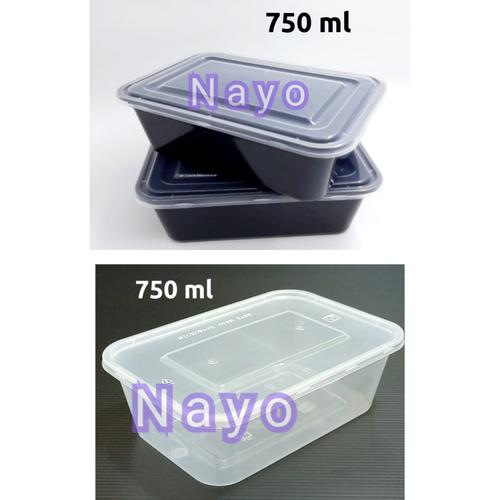 Promo Kotak plastik 750 ml / Thinwall / Food container / Kotak makan ...