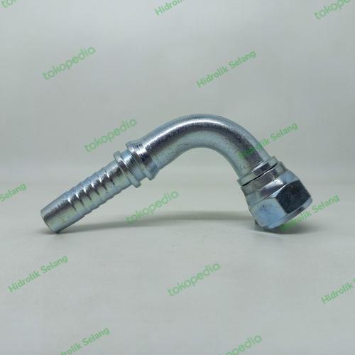Jual Fitting Hose Hydraulic Coupling Selang Hidrolik 1/2" Female Elbow ...