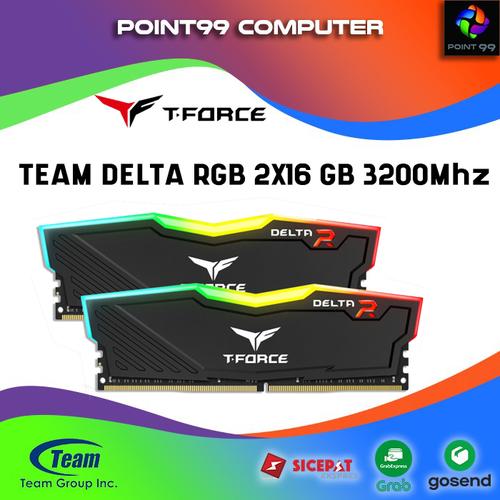 Jual Team Memory Delta Tforce RGB 2x16GB PC 3200Mhz DDR4 - Putih - Kota ...