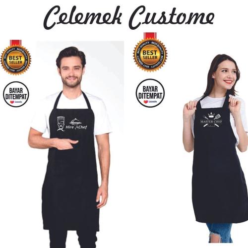 Jual CELEMEK/APRON/RESTORAN/KOKI/MASAK/ CELEMEK MOTIF CUSTOM - Kota ...