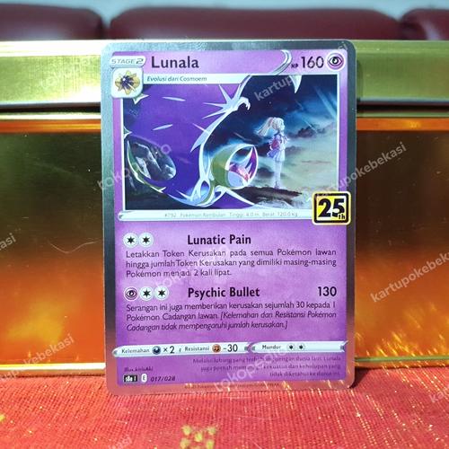 Jual Lunala 25th S8a 017/028 kartu pokemon TCG Indonesia - Kota Bekasi - kartupokebekasi | Tokopedia