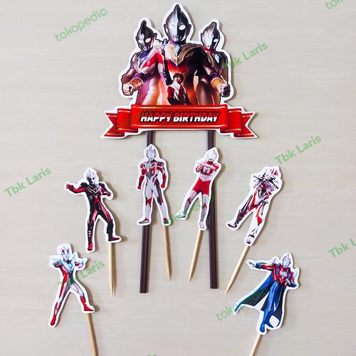 Jual TOPPER KUE ULTRAMAN / CAKE TOPPER ULTRAMAN / TOPPER ULTRAMAN ...