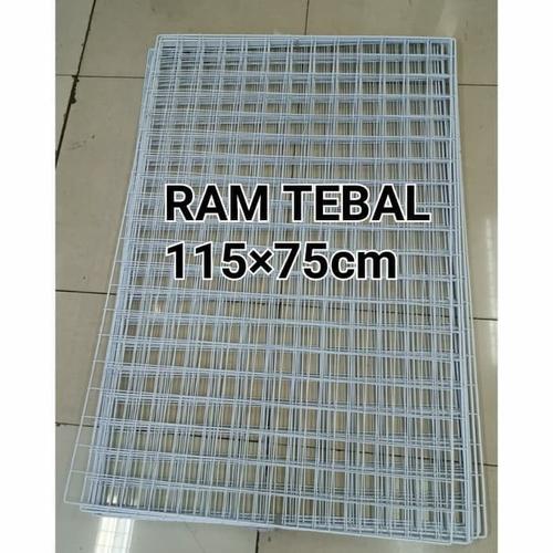 Jual jaring ram dinding 75x115 cm/ gantungan kawat hook / grid wall ...