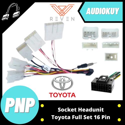 Jual Kabel Socket Headunit Toyota + Socket Antena USB OEM Toyota ...