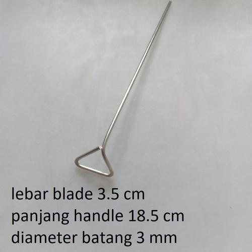 Jual New triangular end cell spreader bacterial spreader stainless ...
