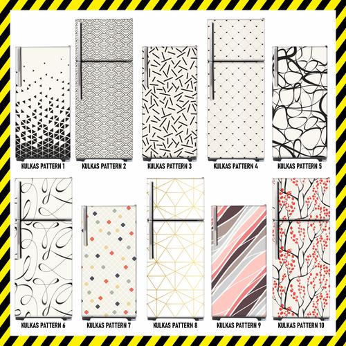 Jual STICKER Kulkas 1 Pintu dan STIKER Kulkas 2 Pintu Motif - PATTERN ...