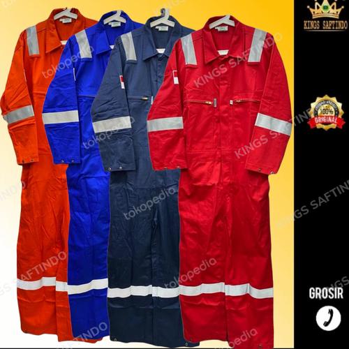 Jual COVERALL KATUN 100 PERSEN/ WEARPACK ANTI PERCIKAN API - Jakarta ...