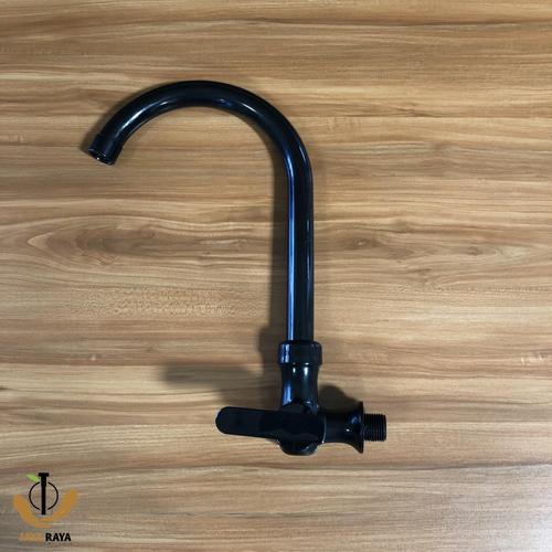 Jual KERAN/KRAN BAK CUCI PIRING TEMBOK PVC HITAM MATTE/PILL CARLO ...