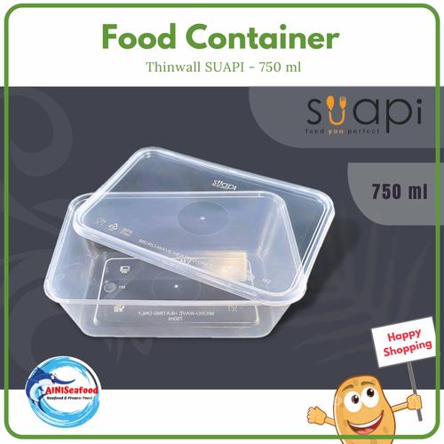 Jual Thinwall Suapi 750 ml - Kotak Makan Plastik Food Container ...