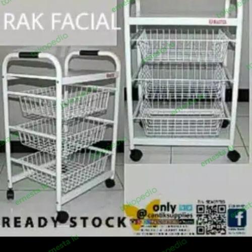 Jual rak master serbaguna 5 susun / Rak salon / trolly facial - rak ...