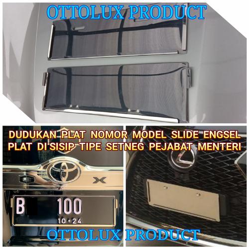 Jual TATAKAN PLAT NOMOR MOBIL MODEL SLIDE ENGSEL PLAT DI SISIP TIPE ...