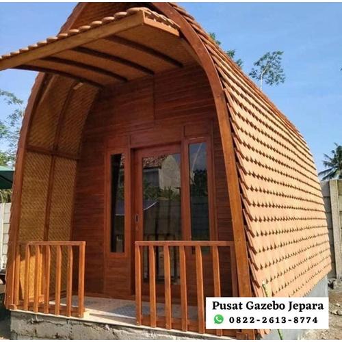 Jual rumah lumbung kayu jati 3x5 Meter / gazebo kayu jati / rumah kayu ...