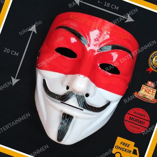 Jual topeng hacker indonesia merah putih one part - Jakarta Barat - M&R ...