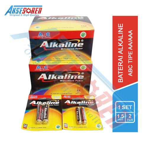 Jual Baterai ABC Alkaline Tipe AAA [1.5V] / Battery Ukuran A3 Kecil [2 ...