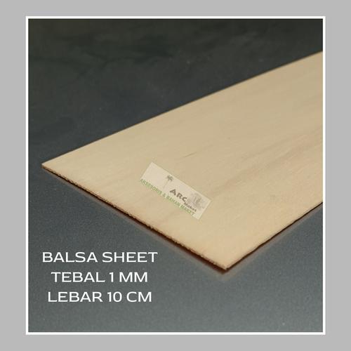 Jual KAYU BALSA SHEET TEBAL 1 mm BAHAN MAKET ARSITEKTUR/DESAIN INTERIOR ...
