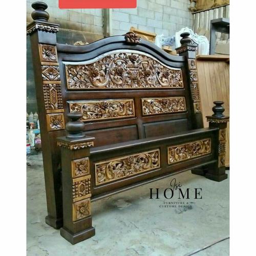 Jual divan ukir ukuran 160×200 ranjang ukir jati dipan kayu jati - Kab ...