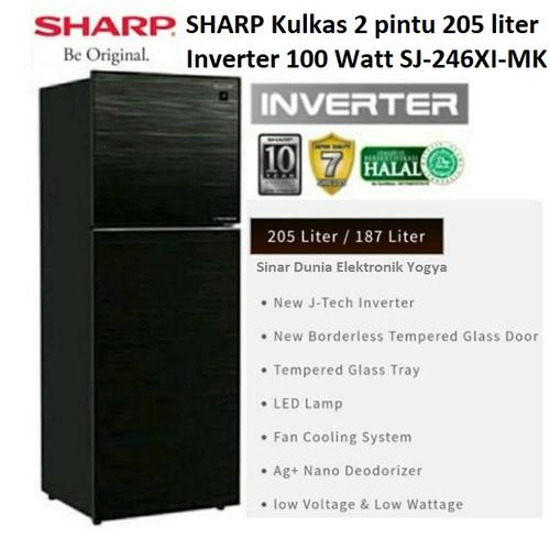 Jual SHARP Kulkas 2 Pintu 205L Inverter SJ-246XI-MK J-Tech SJ246XI SJ 246XI - Kota Yogyakarta ...