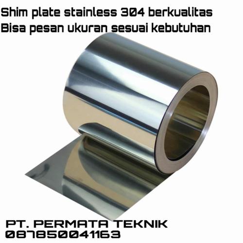 Jual shim plate stainless steel 304 0,03mm x 300mm x 1000mm - plat ...