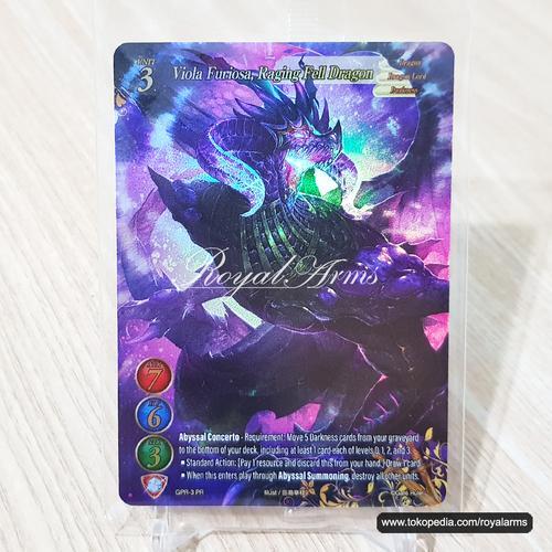 Promo Gate Ruler Card Game Viola Furiosa, Raging Fell Dragon GPR-3 PR ...