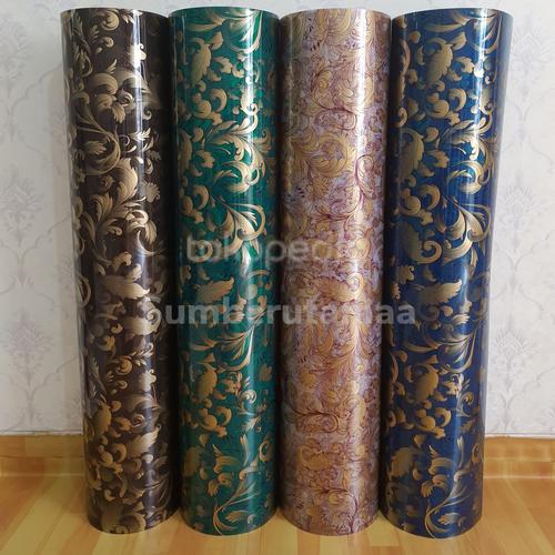 Jual Penutup pagar rumah fiber motif batik emas - Biru - Jakarta Barat ...