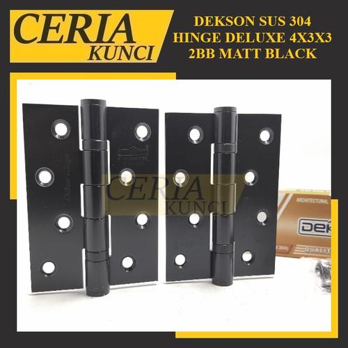 Jual Dekson Engsel Hitam 4 Inch Dekkson Hinge SUS 304 4X3X3 2BB MATT ...