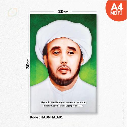 Jual Cetak Foto+MDF A4/8SR/2030 Ulama/Habib ALWI BIN MUHAMMAD AL HADDAD ...